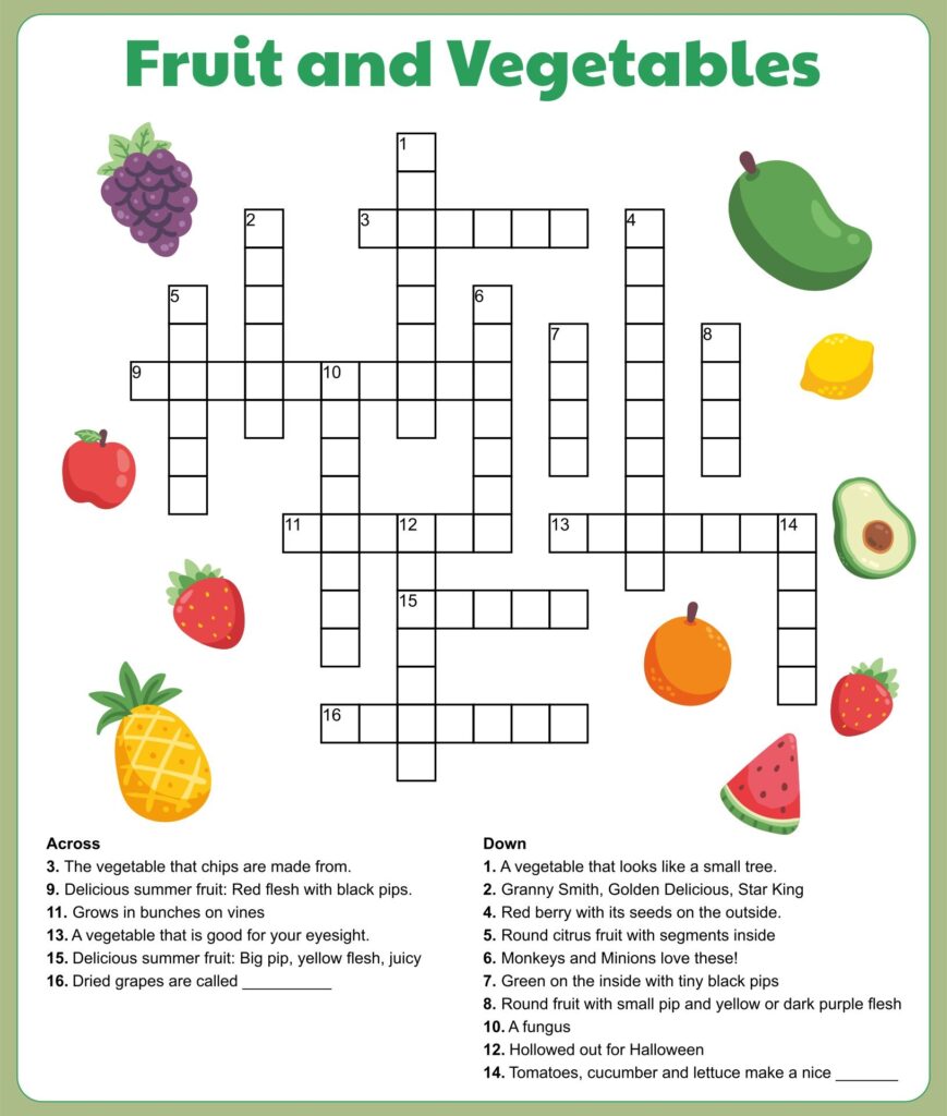 Crossword Puzzles For Seniors - Free Printable Crosswords