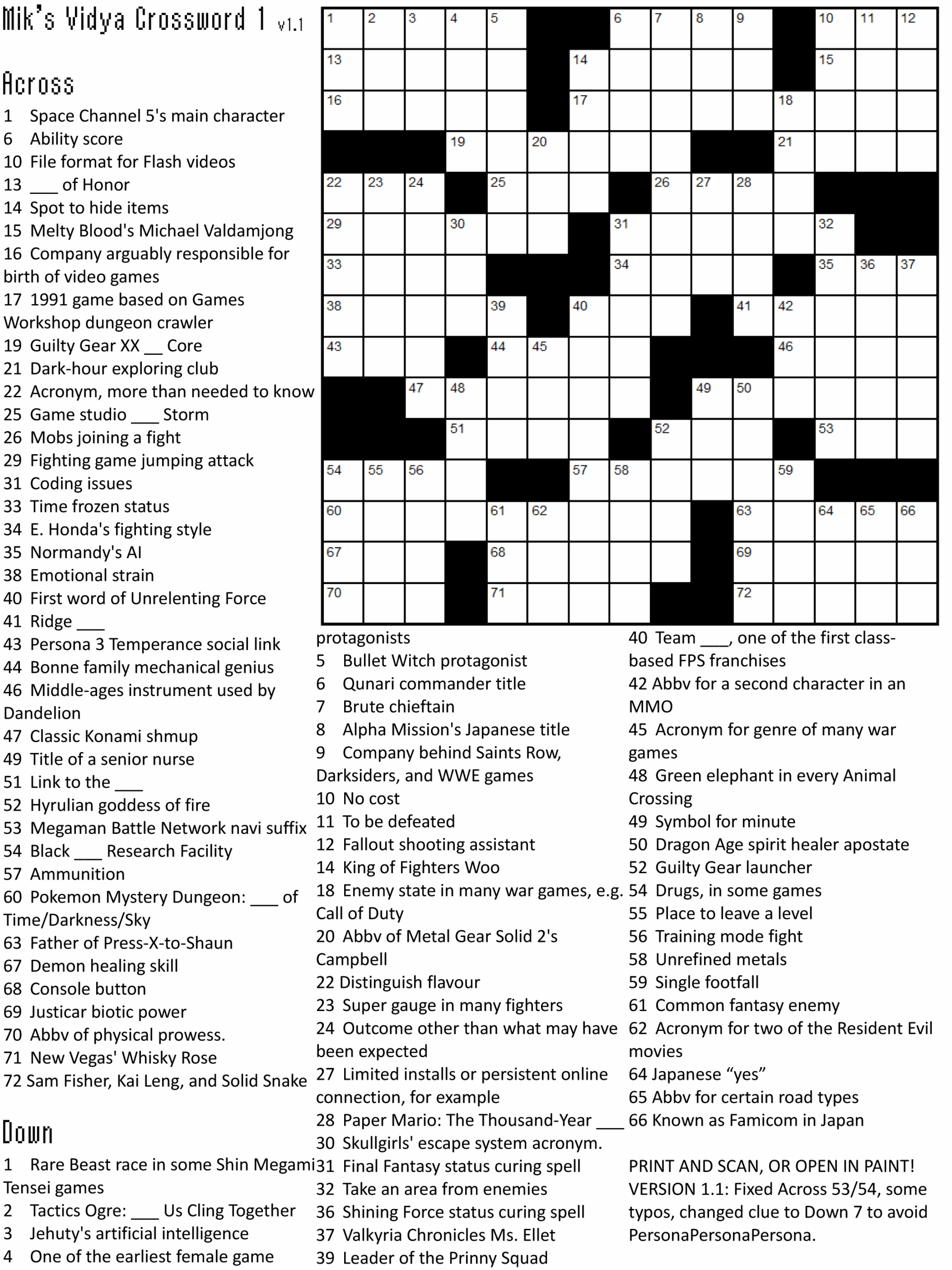 Easy Crossword Puzzles To Print Out For Free - Free Printable Crosswords