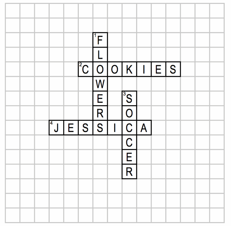 Name Crossword Maker - Free Printable Crosswords