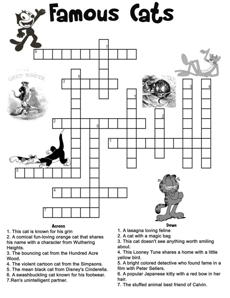 Easy Crossword Puzzles To Print Out For Free - Free Printable Crosswords