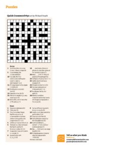 Lovatts Quick Crossword - Free Printable Crosswords