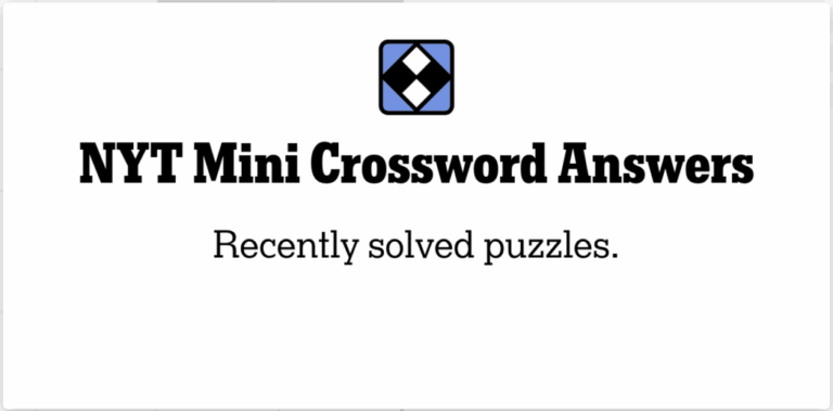 Mini Crossword Nyt Answers - Free Printable Crosswords