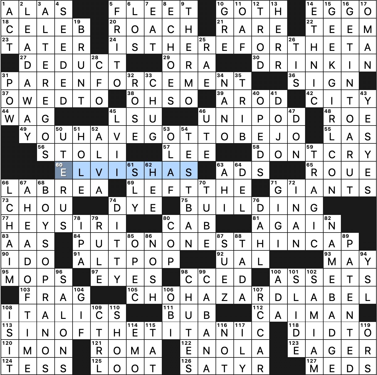 Washington Post Daily Crossword Free Printable Crosswords