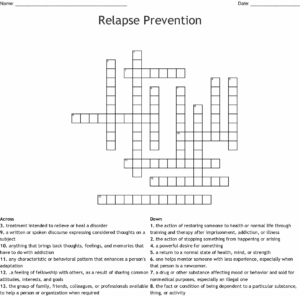 Recovery Crossword Puzzles Printable - Free Printable Crosswords