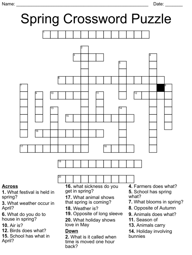 Printable Crossword Puzzles Com - Free Printable Crosswords