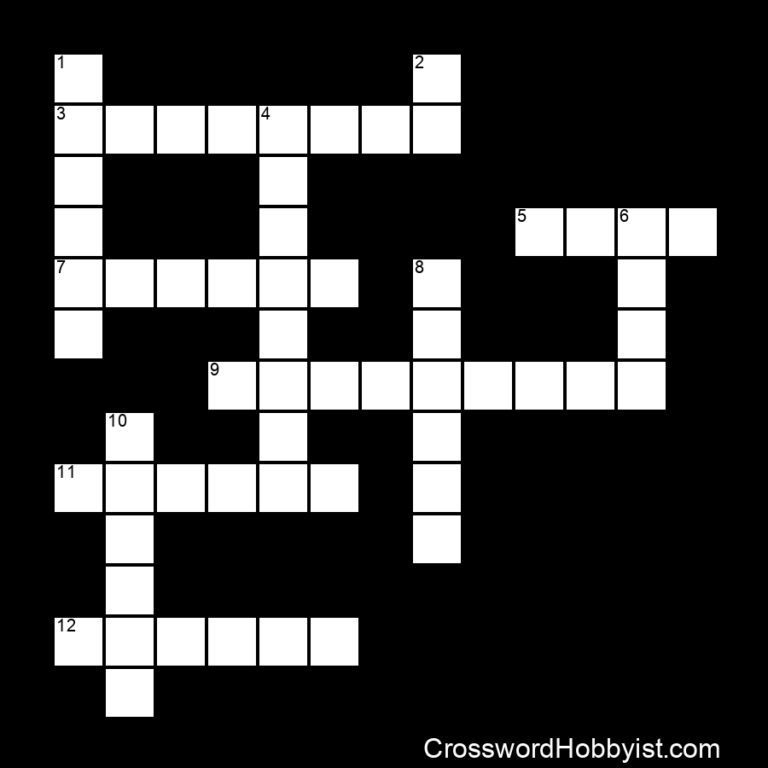 Tor Star Crossword - Free Printable Crosswords