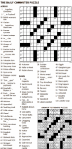 Kansas City Star Crossword - Free Printable Crosswords