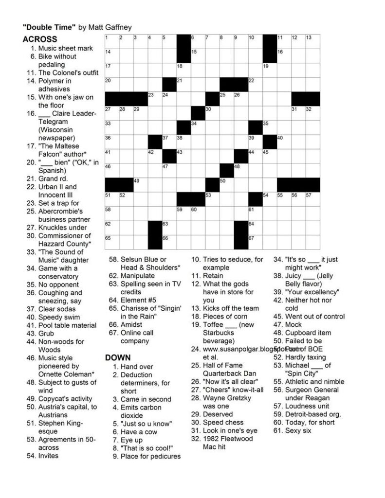 Joseph Crossword - Free Printable Crosswords