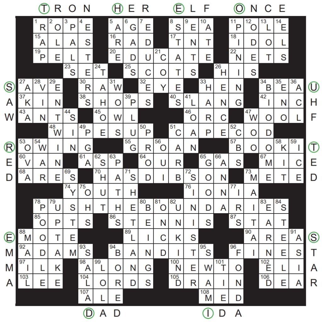 Washington Crossword Free Printable Crosswords