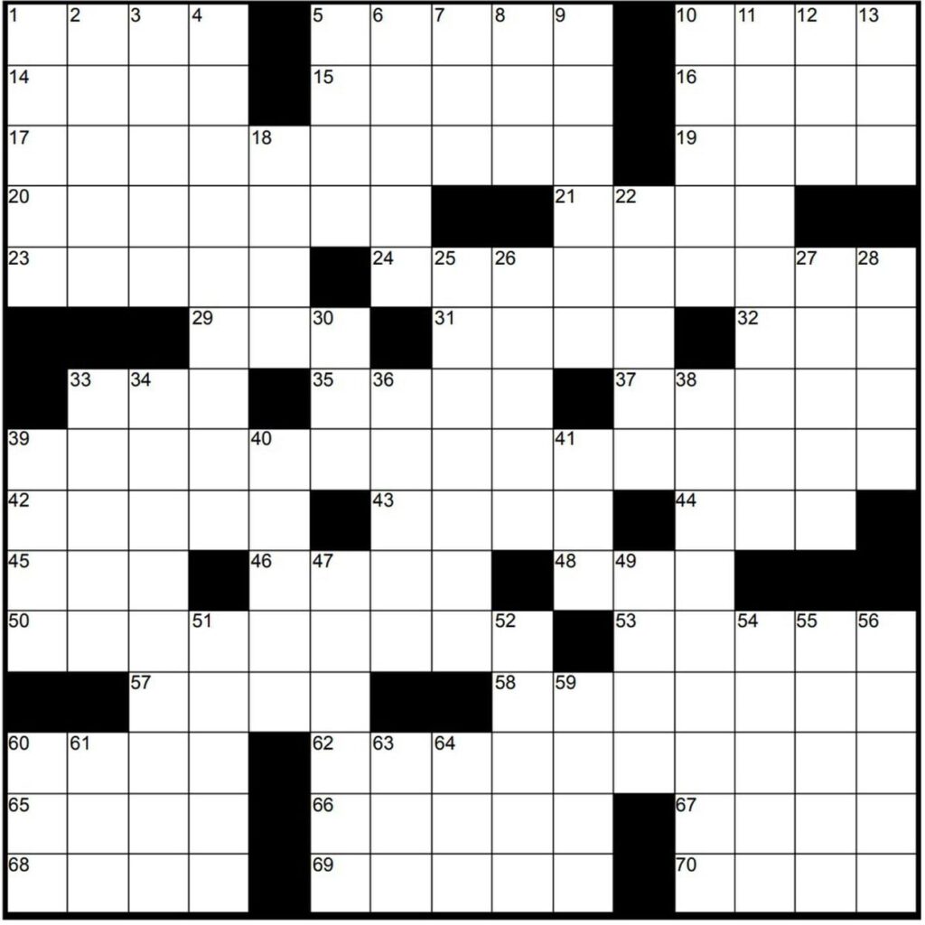 Washington Post Daily Crossword Puzzles - Free Printable Crosswords