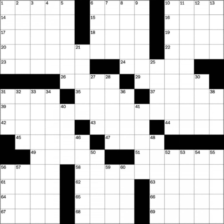 Free Crossword Puzzles From Boatload Online - Free Printable Crosswords