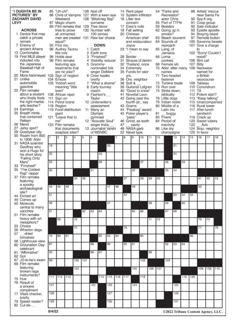 Printable La Times Sunday Crossword - Free Printable Crosswords