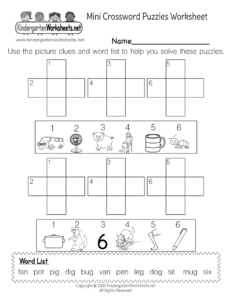 Free Printable Mini Crossword Puzzles - Free Printable Crosswords
