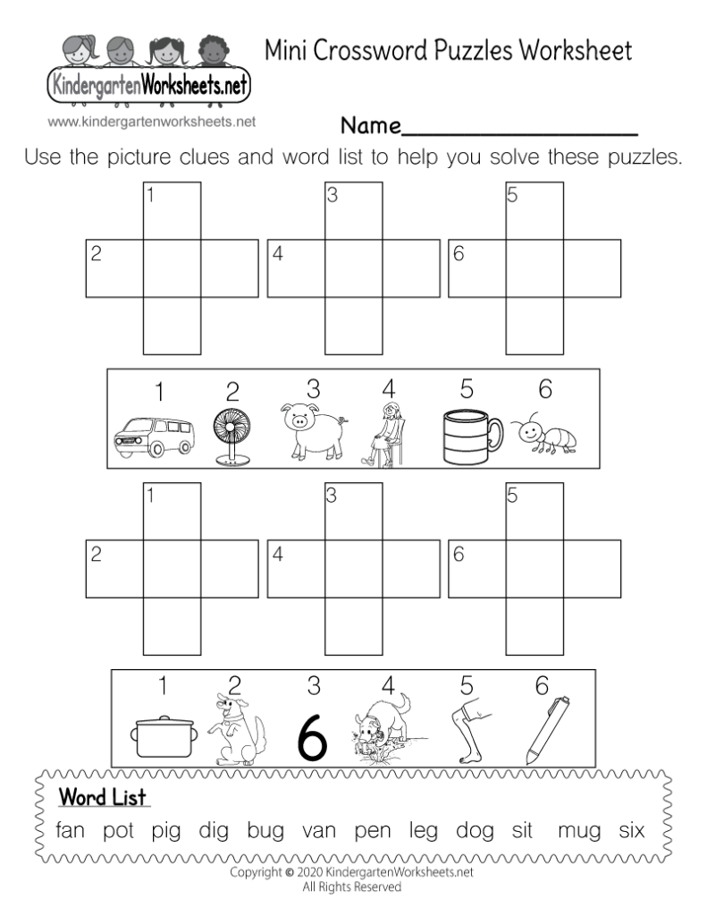 Free Printable Mini Crossword Puzzles - Free Printable Crosswords