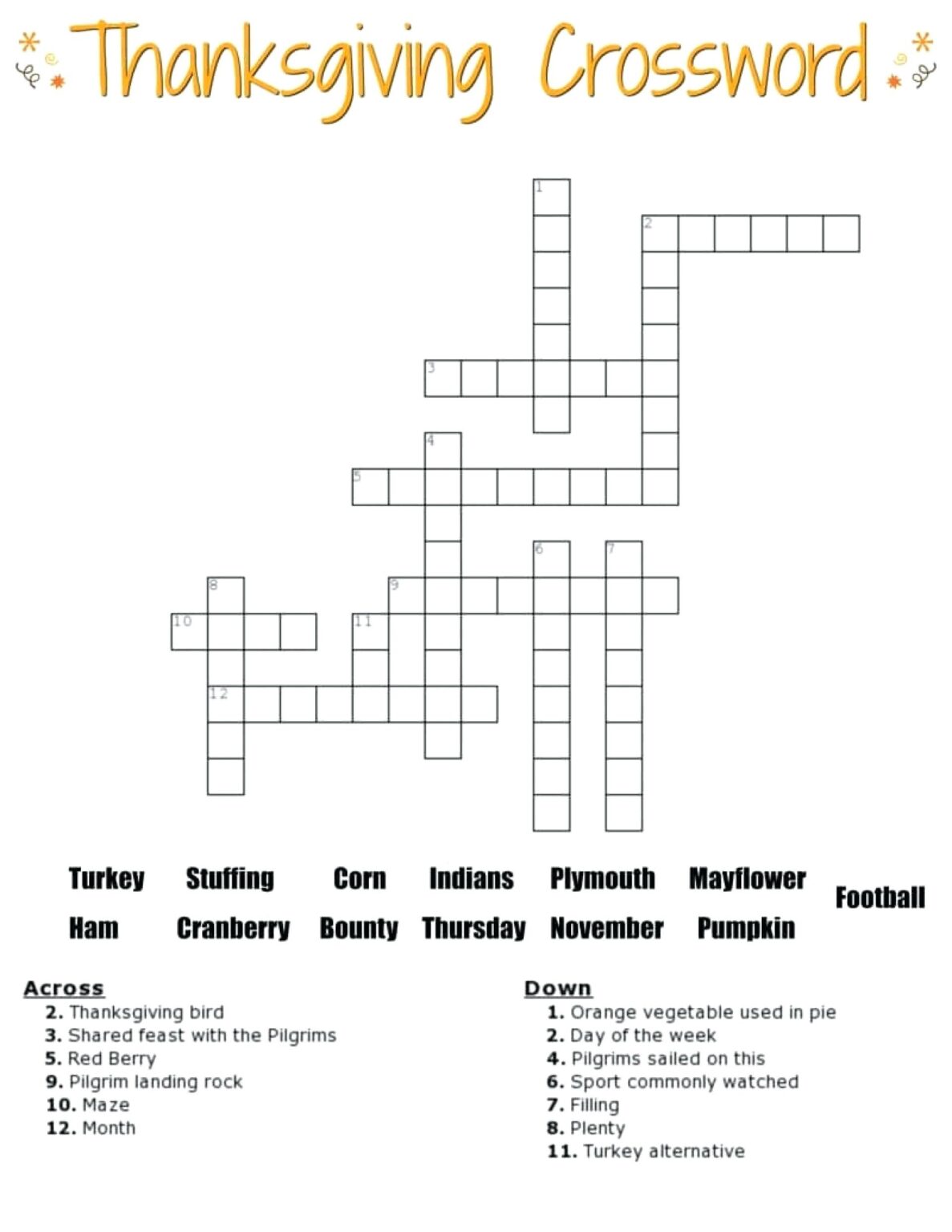 4th Grade Crossword Puzzles Printable - Free Printable Crosswords