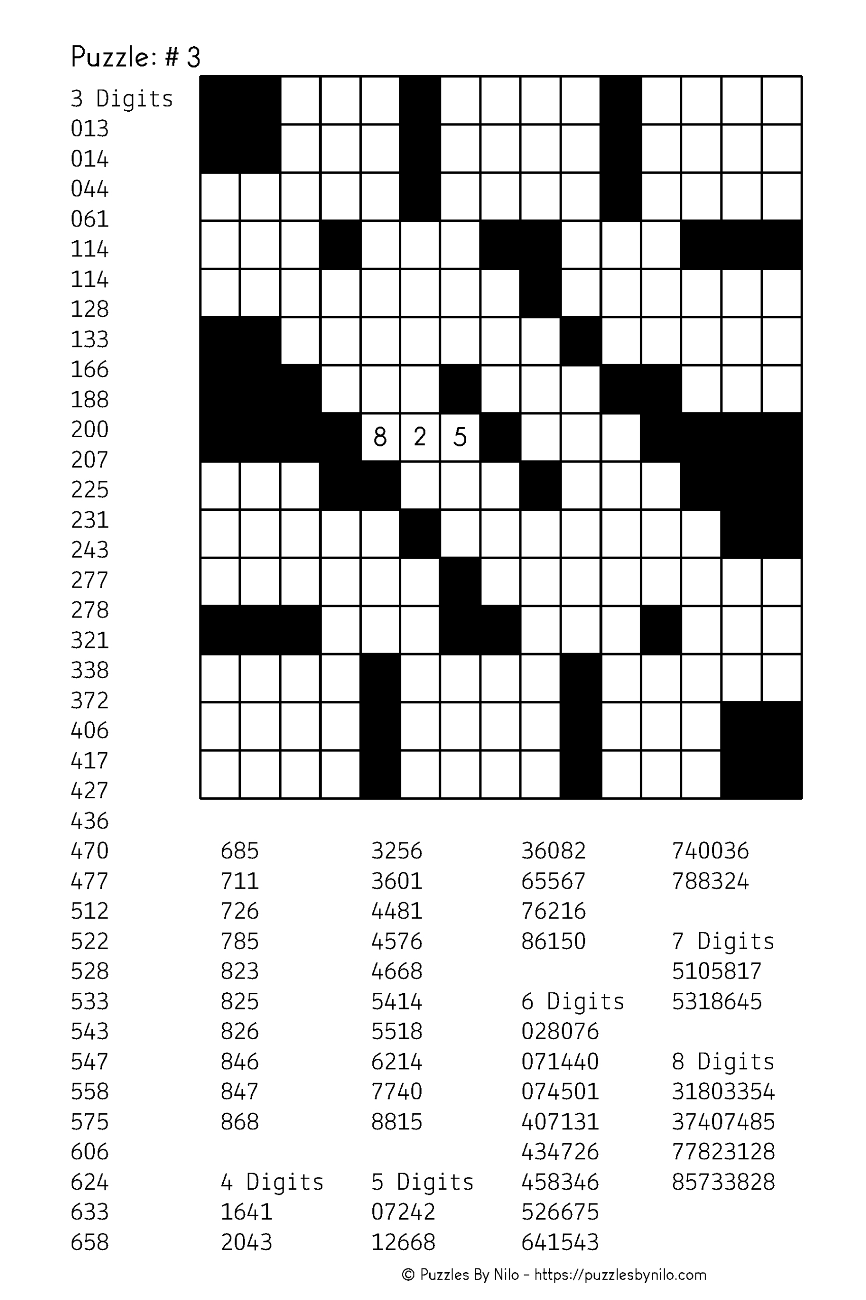 Printable Fill In Crossword Puzzles - Free Printable Crosswords